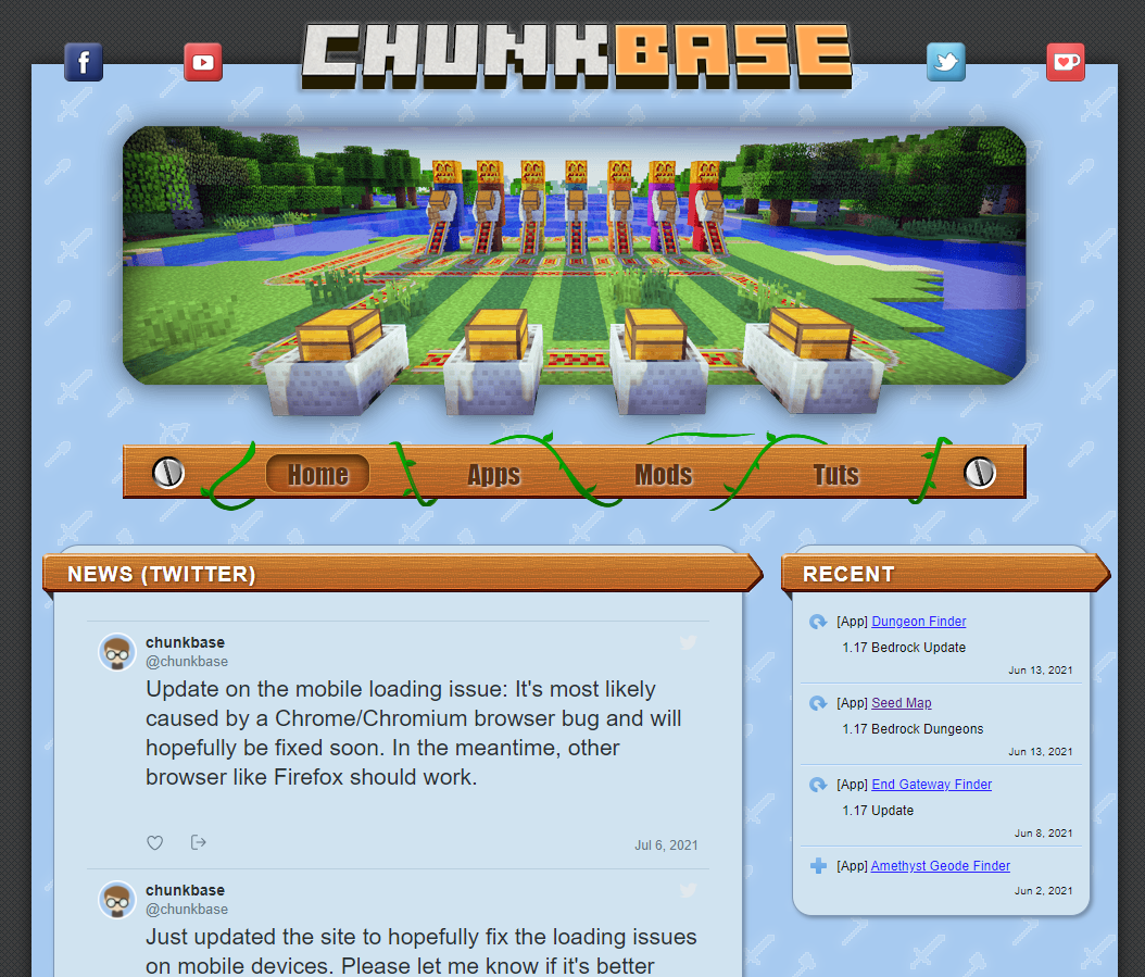 보자보자 슬라임청크를 보자 (chunkbase.com) - 한마포